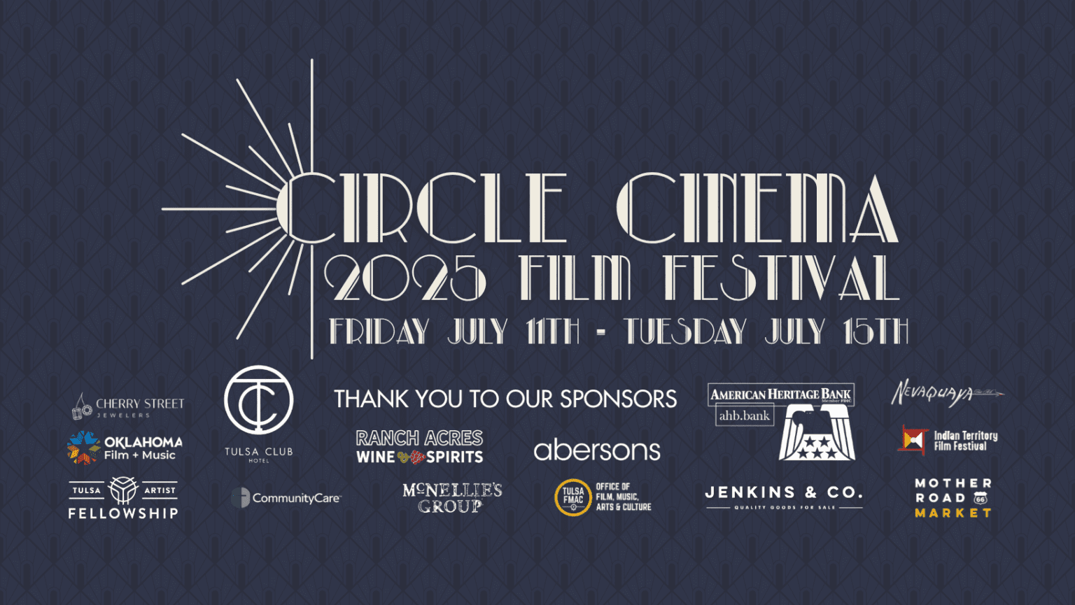 Oklahoma Film + Music Office Returns for 2025 Circle Cinema Film ...
